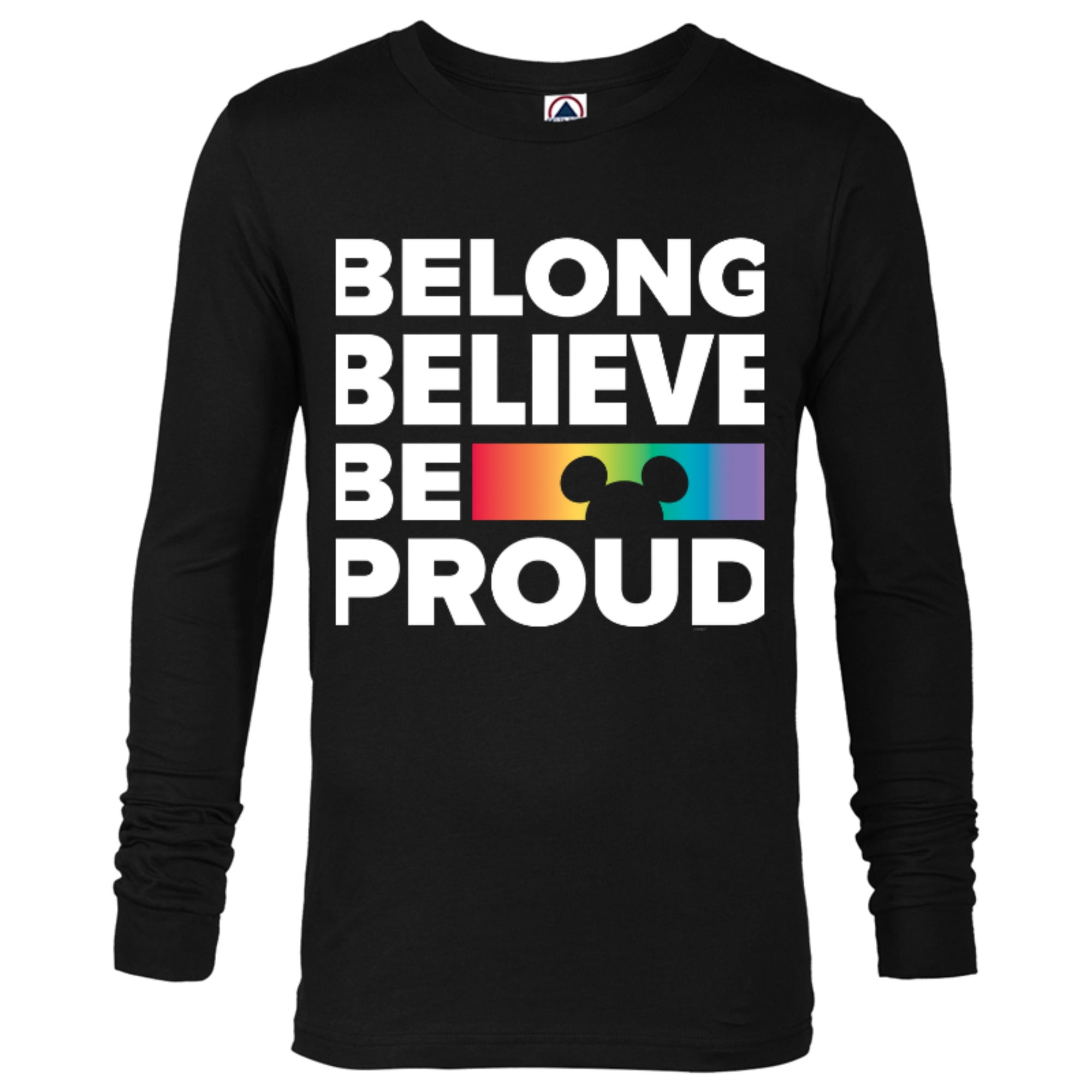 Disney Belong Believe Be Proud Pride - Long Sleeve T-Shirt for Men ...
