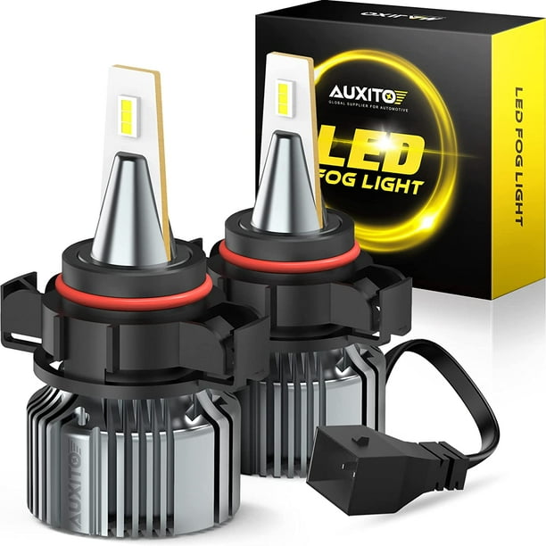 AUXITO 5202 LED Fog Light Bulbs, Cool White Super Bright, 30W 6000Lumen ...