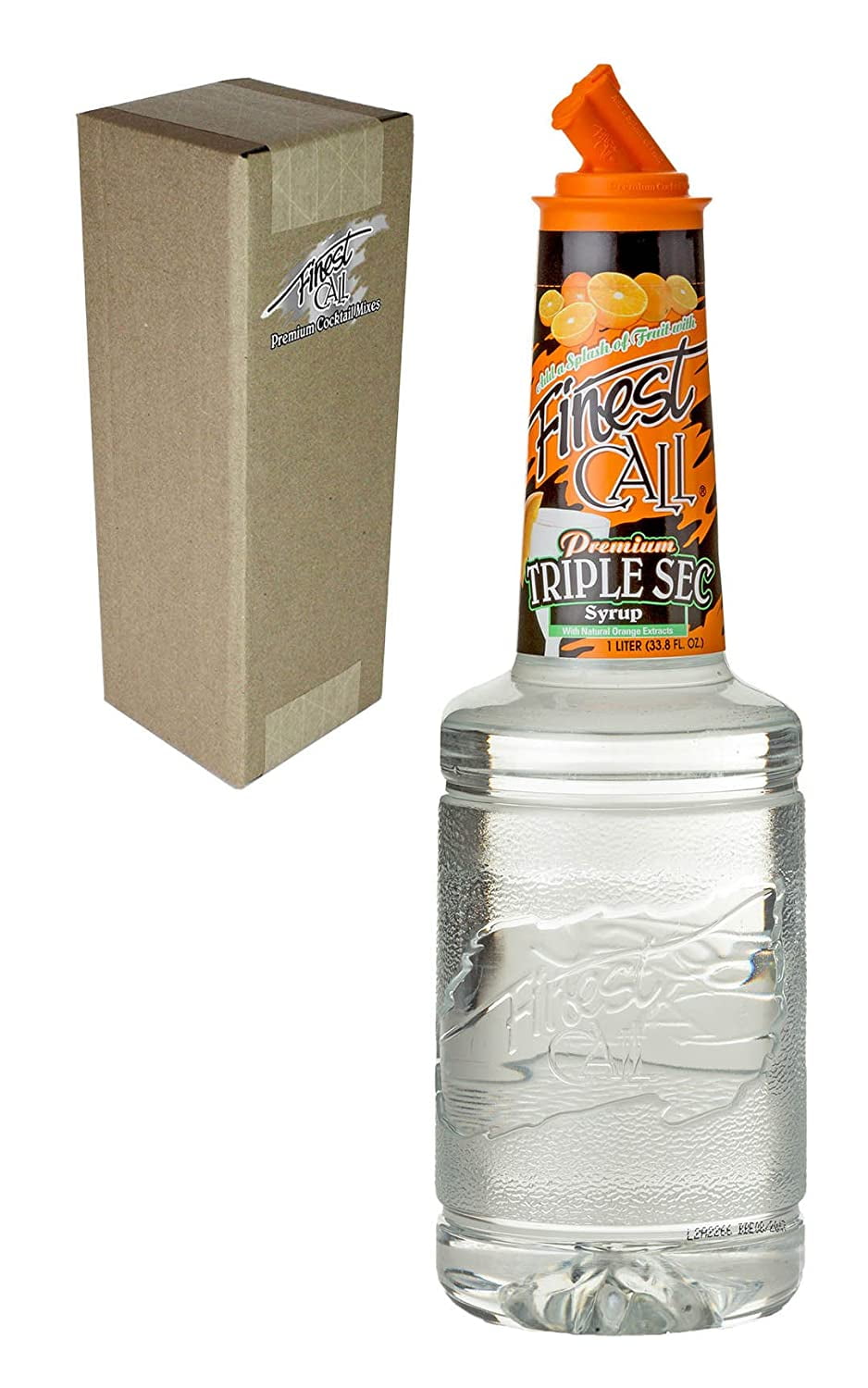 Premium Triple Sec Syrup Drink Mix, 1 Liter Bottle (33.8 Fl Oz ...