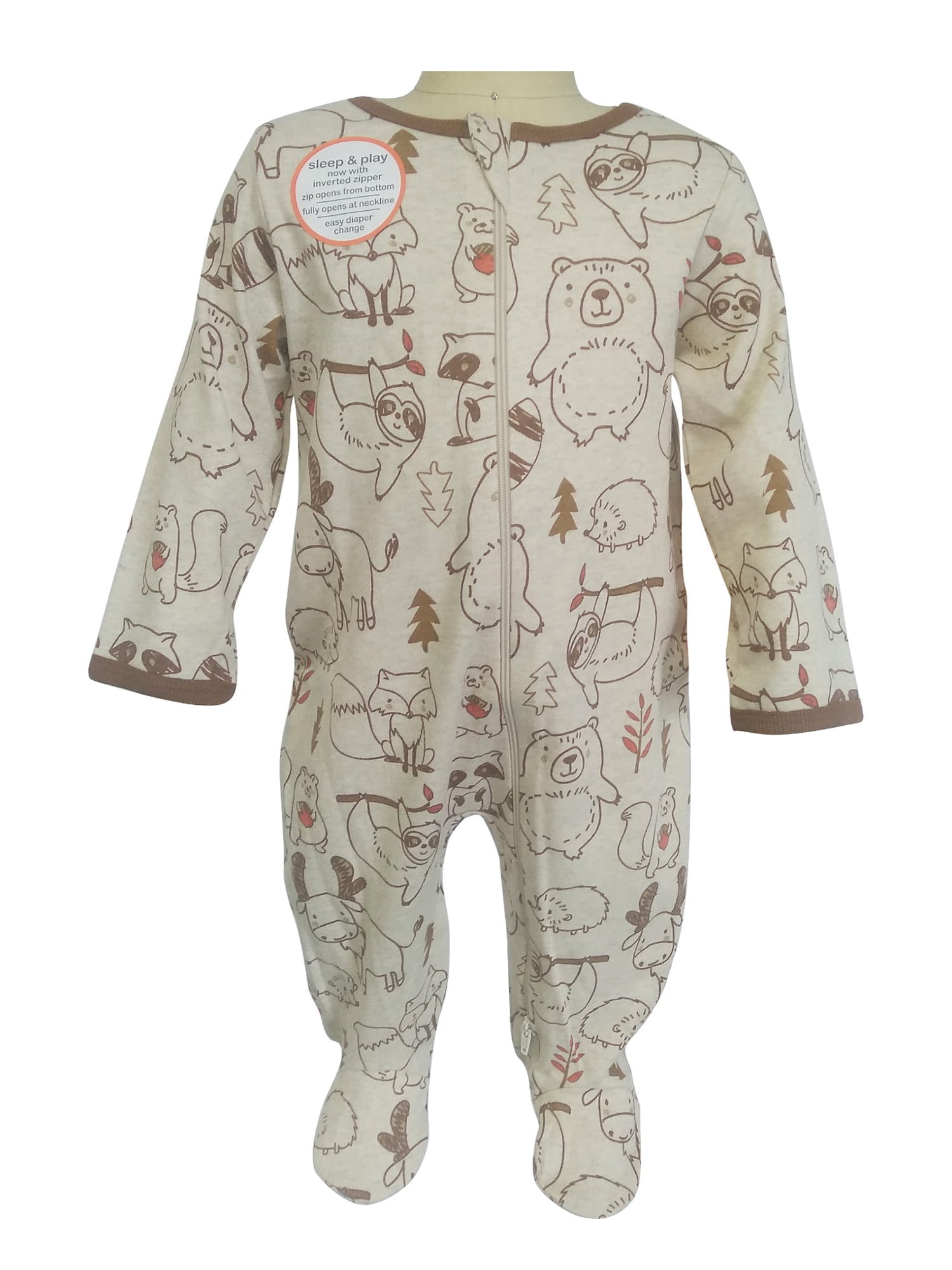 Wonder Nation Baby Boys' Woodland Sleep N Play – Walmart Inventory ...
