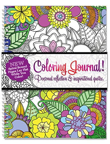 Adult coloring Journal - An Adult coloring Journal with Inspirational ...