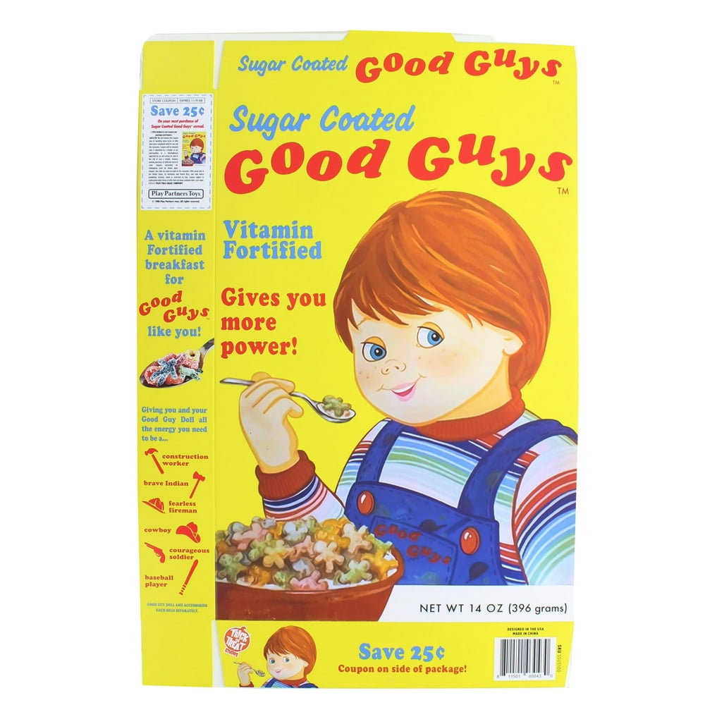 Child's Play 2 Good Guys Cereal Box | Chucky Doll Accessory - Walmart ...