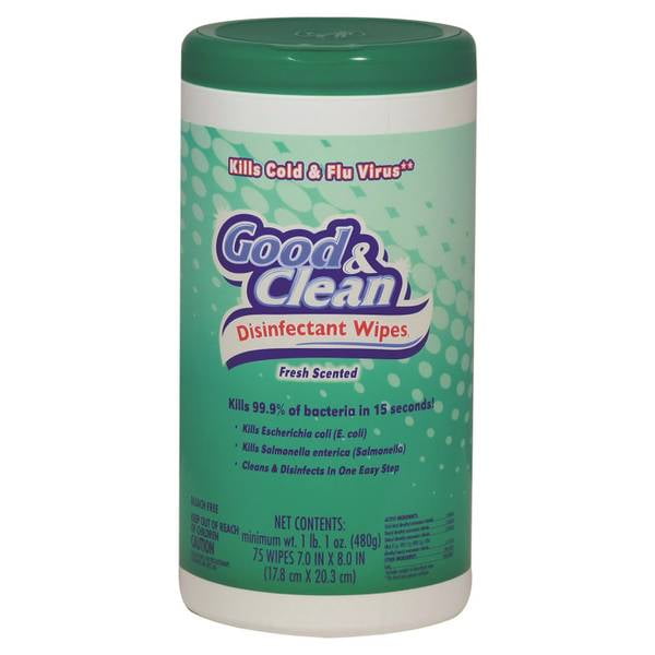 2PC Good & Clean 75 Count Good & Clean Disinfecting Wipes Fresh Scent ...