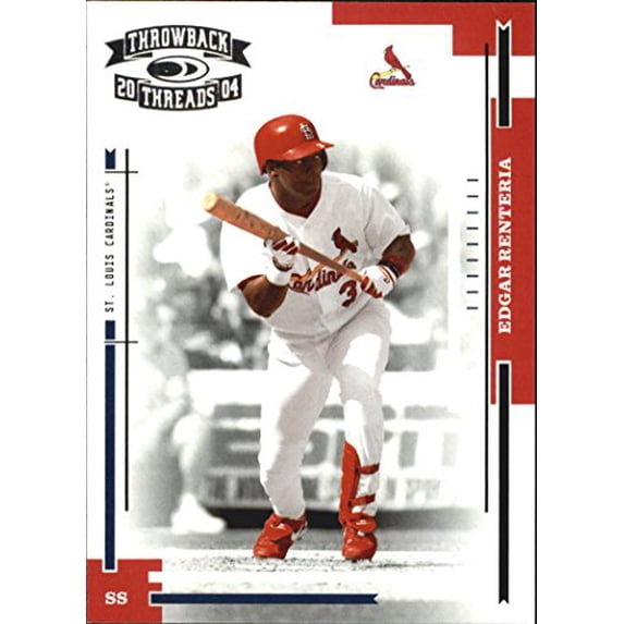 2004 Throwback Threads #178 Edgar Renteria MLB Baseball Trading Card ...