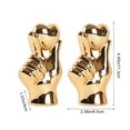 Ceramic Love Gesture Figurine Set, Metallic Heart Hand Sculpture ...