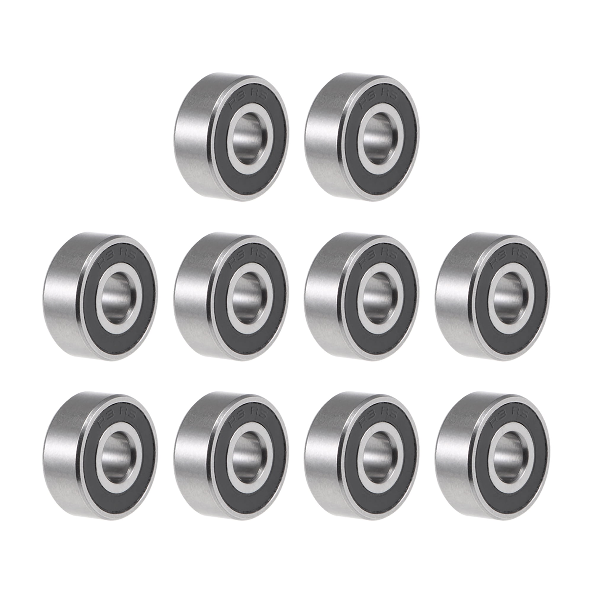 R3-2RS Deep Groove Ball Bearing, 3/16"x1/2"x0.196" Sealed Z2 Lever ...