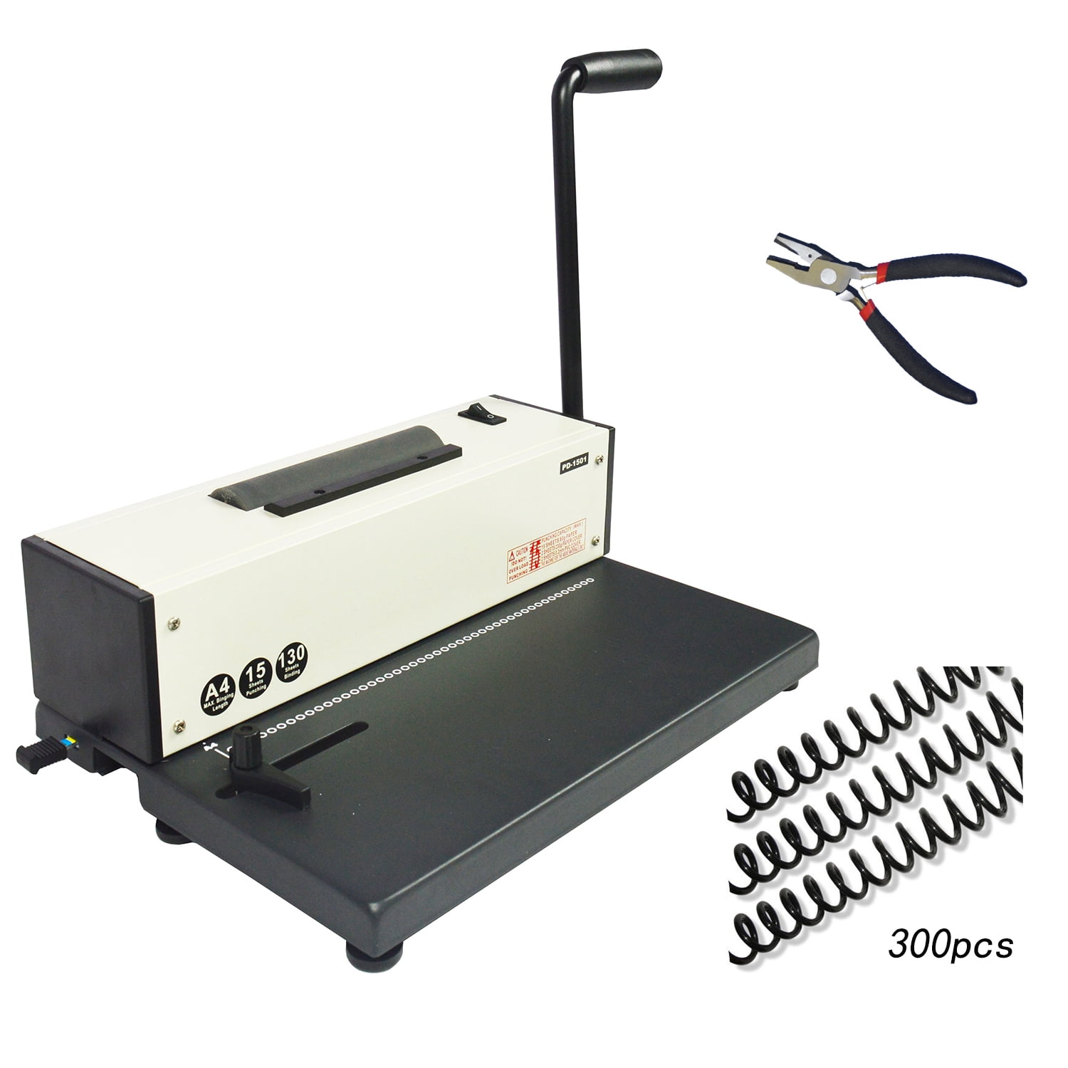 INTBUYING Electric Spiral Coil Binding Machine Binder With Spiral INTBUYING Electric Spiral Coil Binding Machine Binder With Spiral