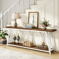 Tribesigns 70.9" Extra Long Console Table, Wood Sofa Table Behind Couch ...