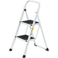 ZENY 2 Step Ladder Portable Folding Step Stool with Handgrip Anti-Slip ...