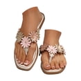 Bibifish Womens Flat Slide Glam Sparkly Sleek Open Toe Slip On Footbed ...