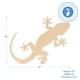 Wood Gecko Cutout 10-inch x 11-inch, Pack of 3 Unfinished Wood Animal ...