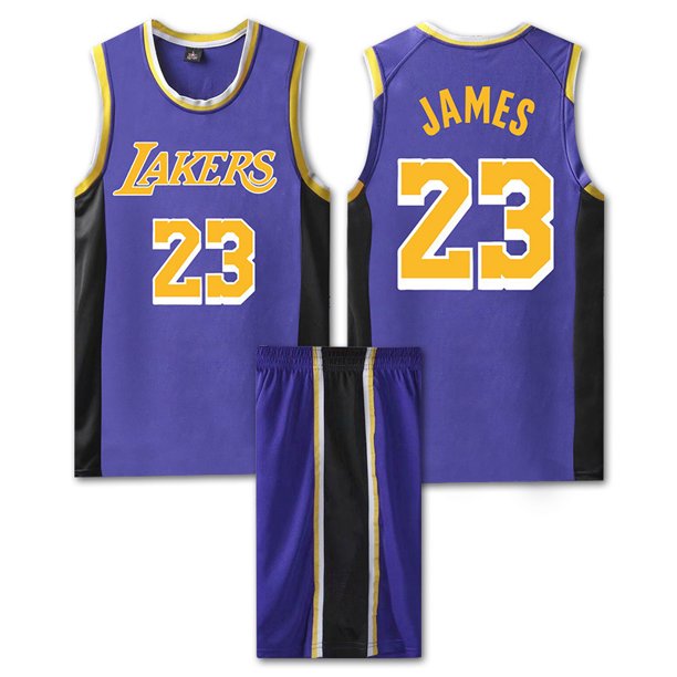 Purple Suit-No. 23 James Nba Basketball Uniform For Boys And Girls ...