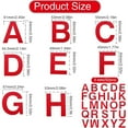 52 Pieces Red Felt Letter Stickers Self-Adhesive Foam Alphabet Soft ...