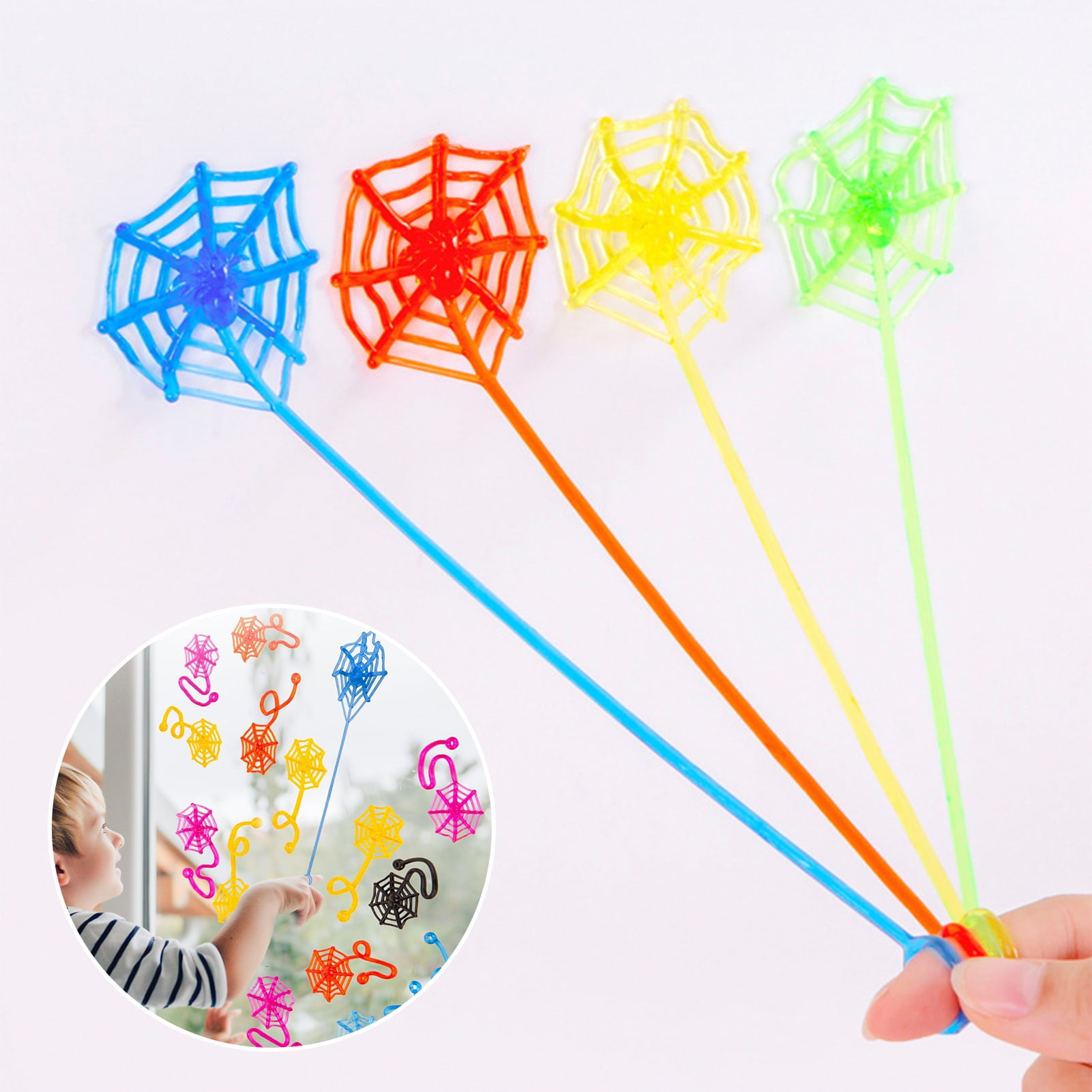 Click here for Enjoywould 30pcs Sticky Spider Webs Halloween Part... prices