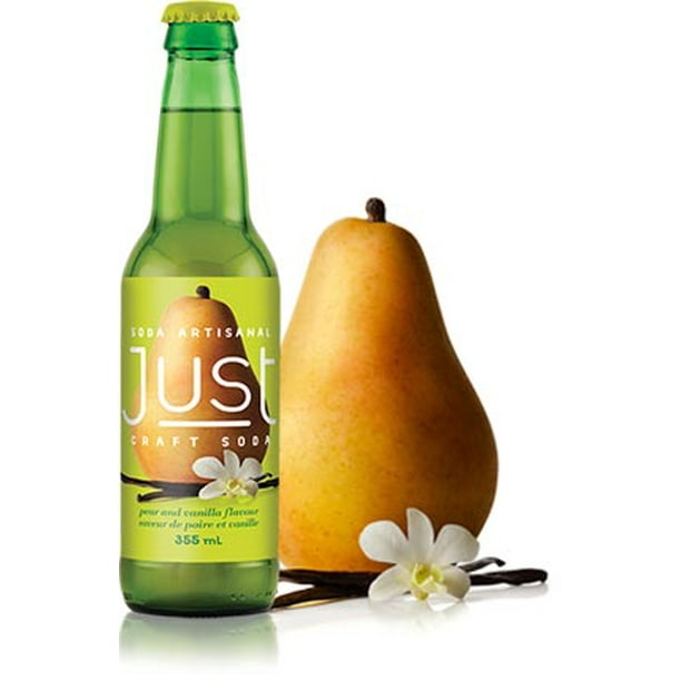JUST CRAFT SODA: Pear and Vanilla Soda, 12 oz - Walmart.com - Walmart.com