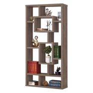 GDF Studio Colette Mid Century Modern Faux Wood 8 Cubby Bookcase, Gray ...