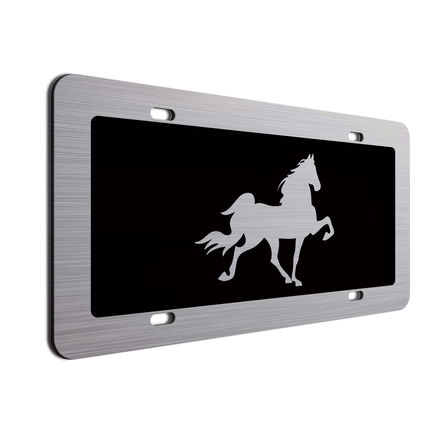 Tennessee Walking Horse License Plate - Horse Brushed Aluminum ACM ...