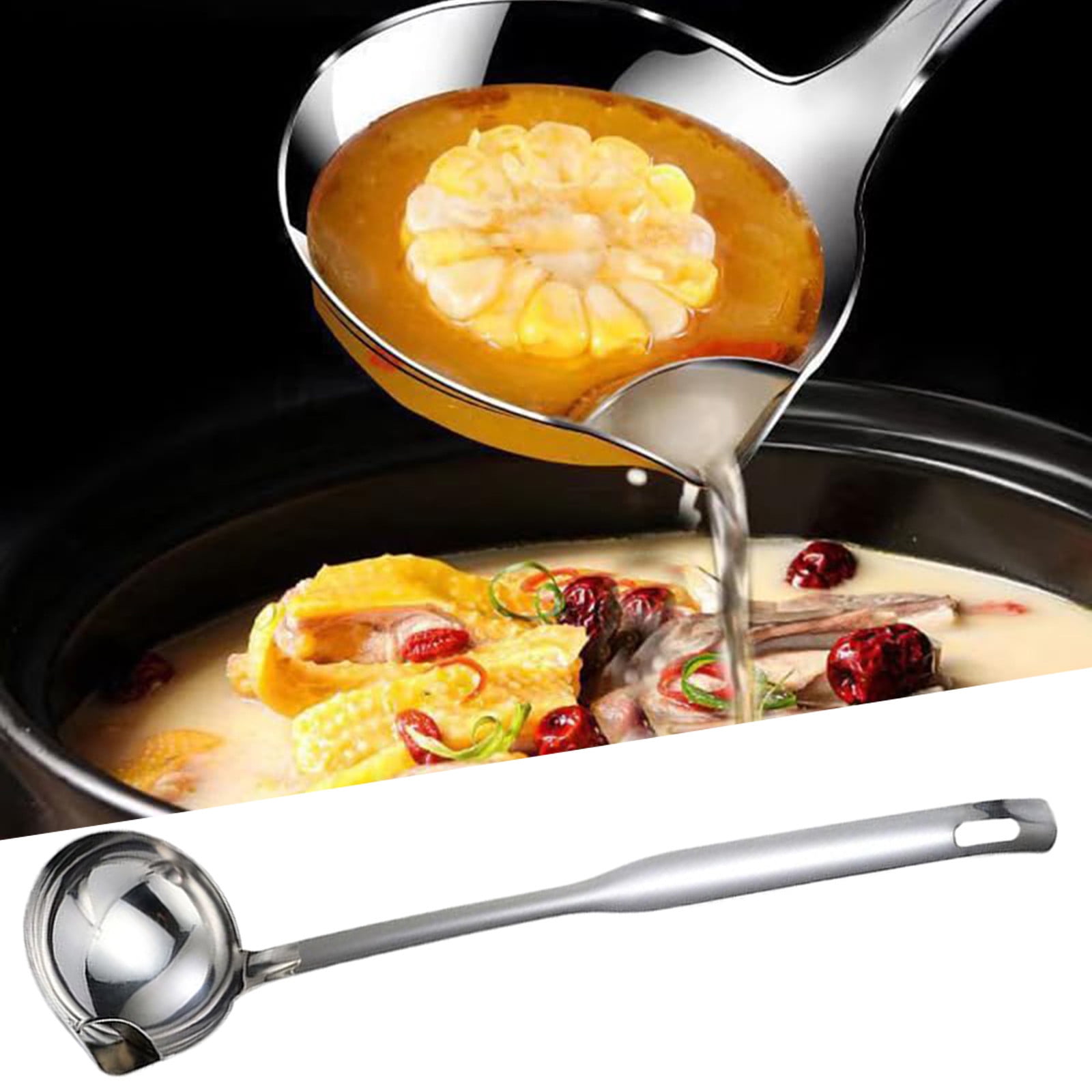 Boreal Craft Stainless Steel Oil Separator Soup Food Separator Spoon ...