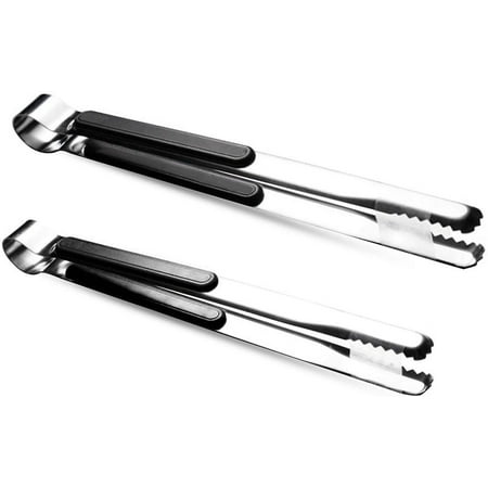 Professional Stainless Steel Kitchen Tongs, 2 Piece Stainless Steel Bbq ...