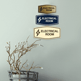 Fancy Electrical Room (Lightning) Sign (Black /Gold) - Small - Walmart.com