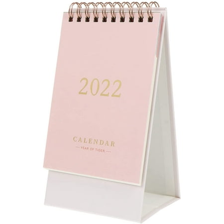 Desktop Calendar Mini Desktop Standing Flip Monthly Calendar | Walmart ...