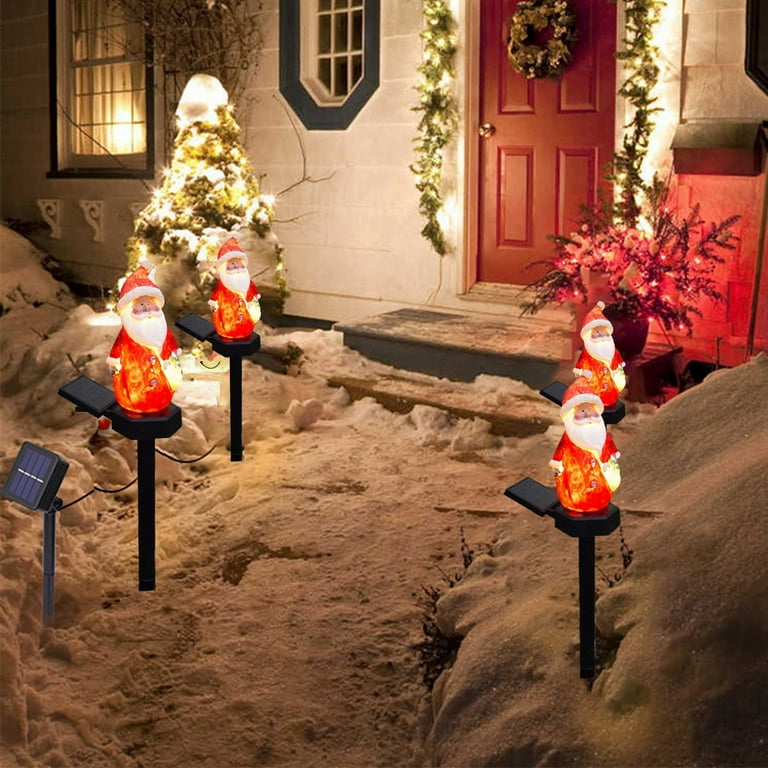 Solar Led Pathway Christmas Lights 6 Solar Pathway Lights Super Bright