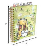 Disney Winnie the Pooh Spiral School Journaling Notebook, Divided Diary ...
