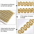 20 Yards Metallic Braid Lace Trim 12mm Handmade Goldenrod Centipede ...