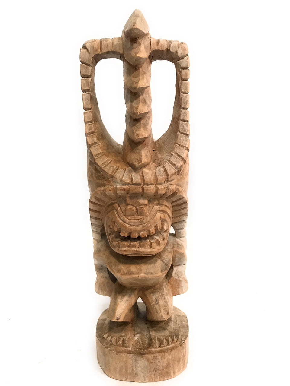 Tiki Kona Style Akua Kai 12" - Natural Hawaii Museum Replica - Ocean ...