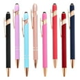 BOBASNDM Rose Gold Ballpoint Pens, 12 Pack, Stylus Tip, 1.0 mm Black ...