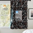 Basketball and Splash Black Pattern Blackout Curtains,Triple Weaved ...