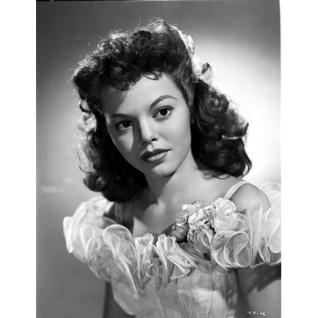 Jean Porter Portrait in Ruffled Shoulder Strap Dress Photo Print (8 x ...