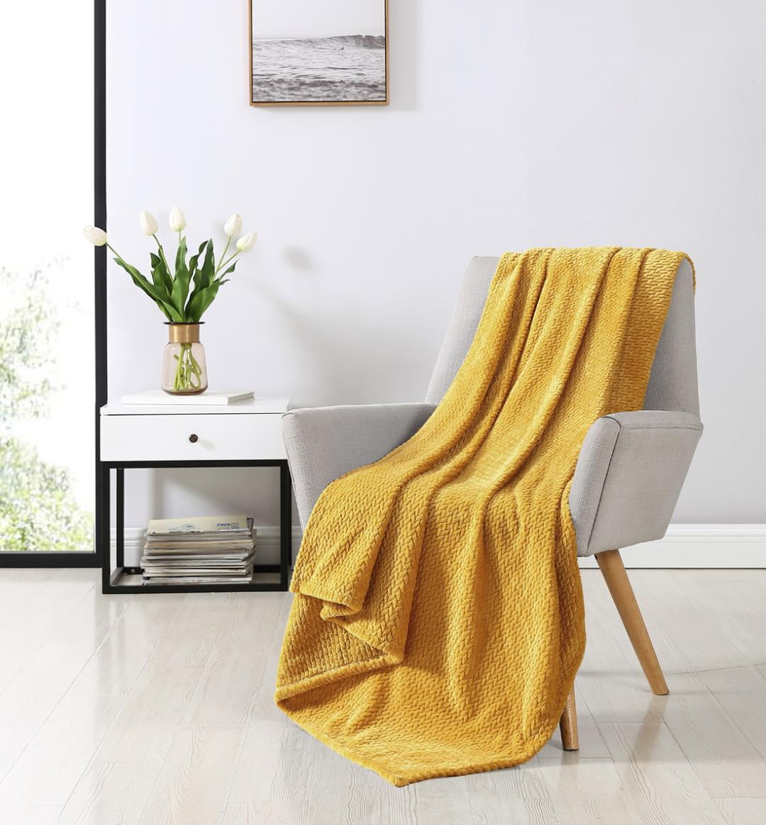 VCNY Home Ultra Soft & Plush Hypoallergenic Oversized Herringbone ...