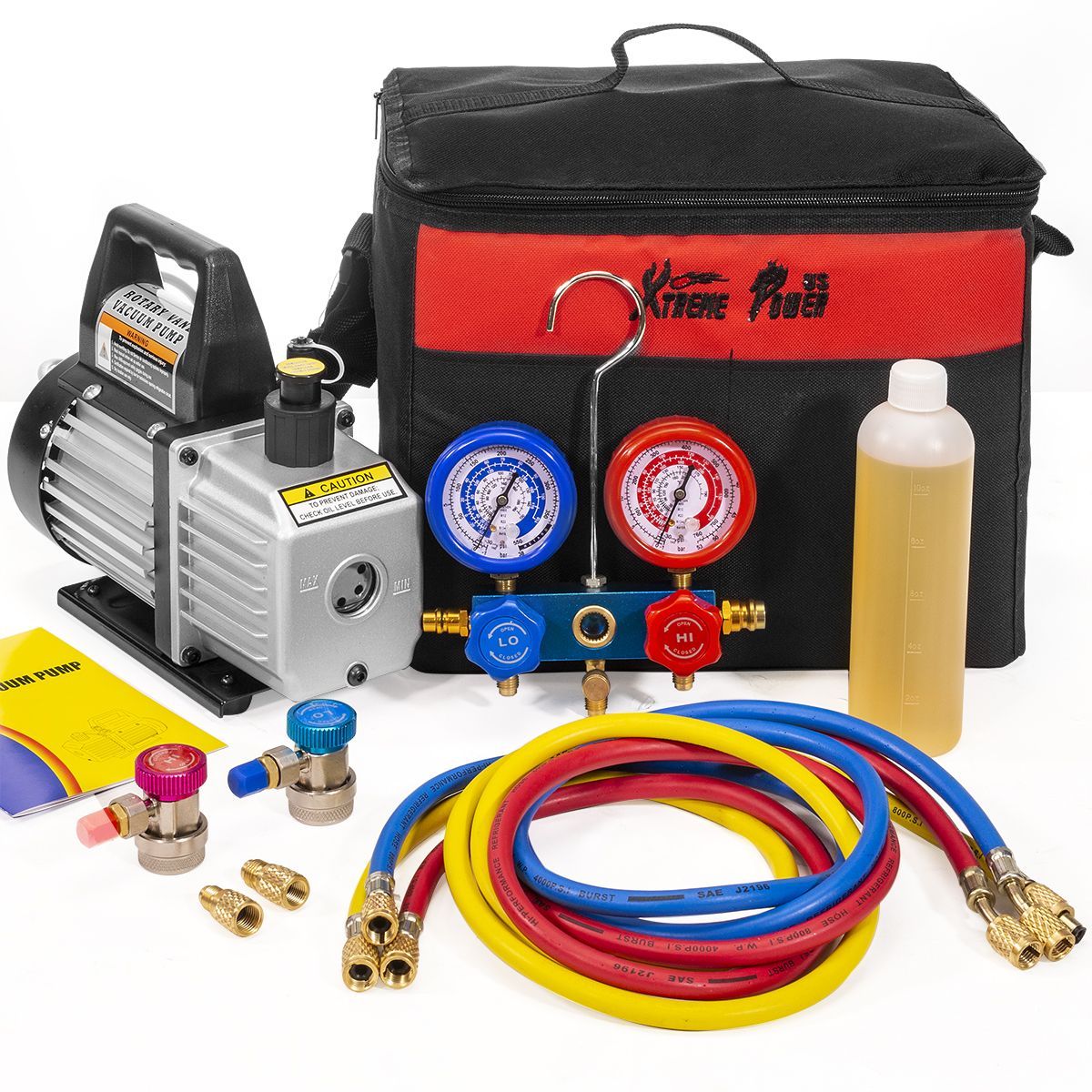 A C Vacuum Pump And Charging Gauge Kit Walmart Walmart
