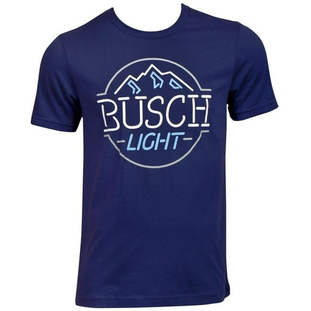 Busch - Busch 800513-XL Busch Light Mountain Logo Neon Sign T-Shirt ...