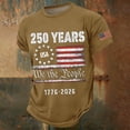 Bainana Male Summer Retro T Shirts Casual Independence Day 250 Years ...