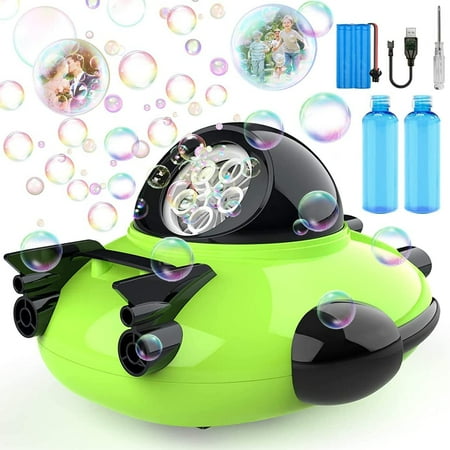 Bubble Machine, Spaceship Bubble Blower 3000+ Bubbles Per Minute ...