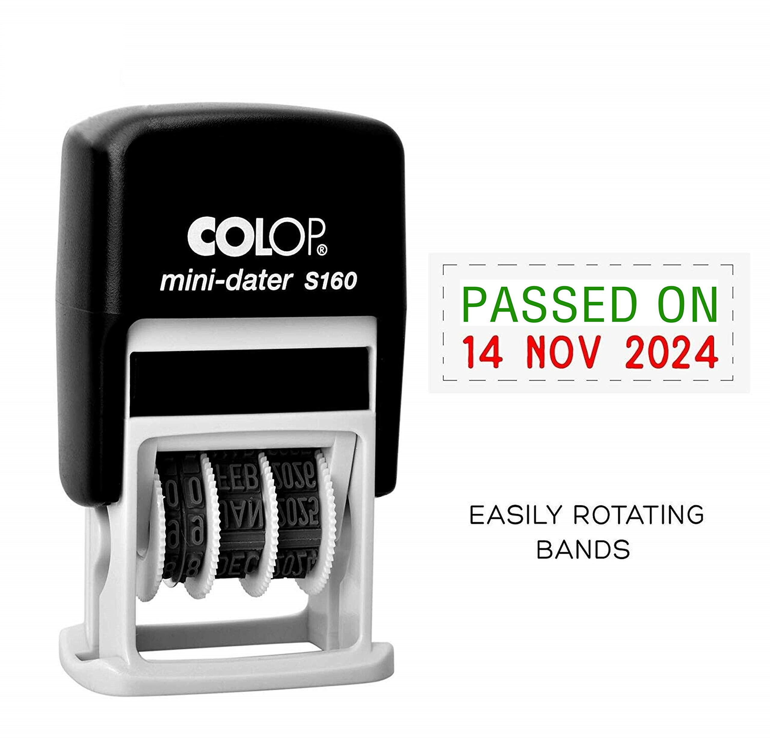 PrintValue Colop S160 Passed On with Date Self Inking Rubber Dater ...