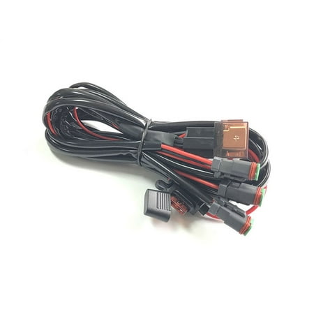 Connecting 3 Car LED Work Light Wiring Harness With DT Connecter ...