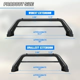 Adjustable Pickup Roll Sport Bar Chase Rack Bed Bar For 2004-2012 Chevy ...