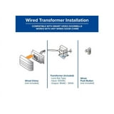 Heath Zenith Wired Doorbell Chime Transformer, Metal, Lock-Nut Type ...