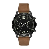 GEORGE Men's Watch: Gunmetal Case, Black Dial, Black Silicone Band ...