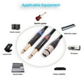 6.35mm 1/4 Inch to XLR Microphone Cable, Mono 6.35mm Male to XLR Female ...