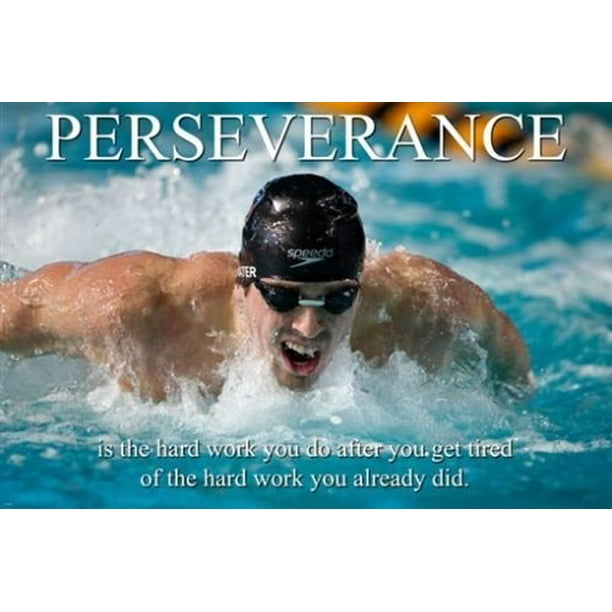 Perseverance Motivation Poster 24X36 Tenacity Determination Wise Words ...