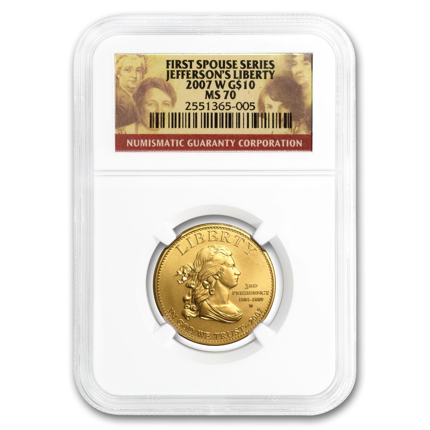1/2 oz Gold First Spouse Coins MS-70 NGC (Random Year) - Walmart.com