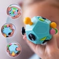 2 Pack Cube Dodecagon Multifunctional Sensory Fidget Stress Relief Toys ...