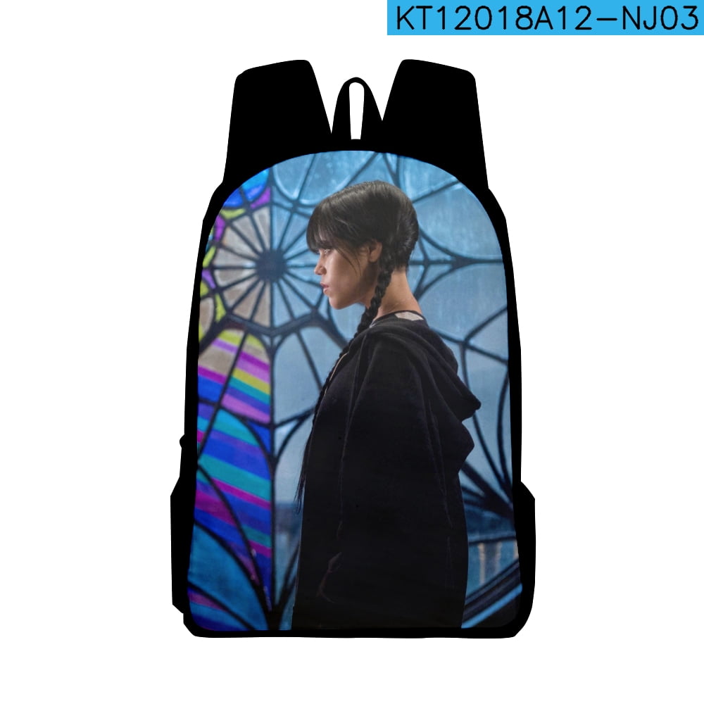 2023 Wednesday Backpacks TV Series Zipper Pack Fashion School Bag ...