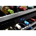 Whirlpool WUW55X24HS 24 Inch Wide Undercounter Wine Center with 46 ...