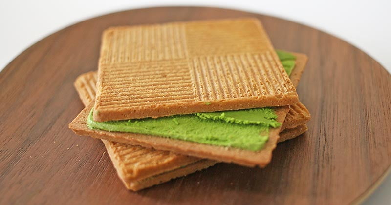 Seki Seika Matcha Cream Senbei Cookies 抹茶奶油仙貝4.64oz /132g (12pcs ...