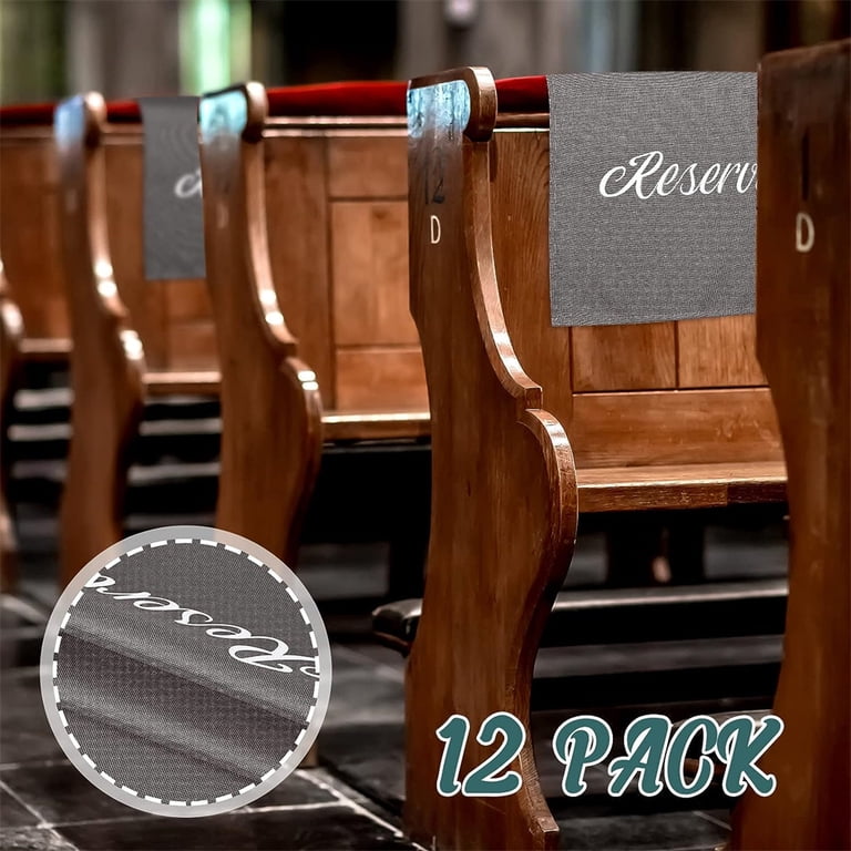 Reserved Signs For Church Pews Reserved Pew Sign | Maroon Velvet